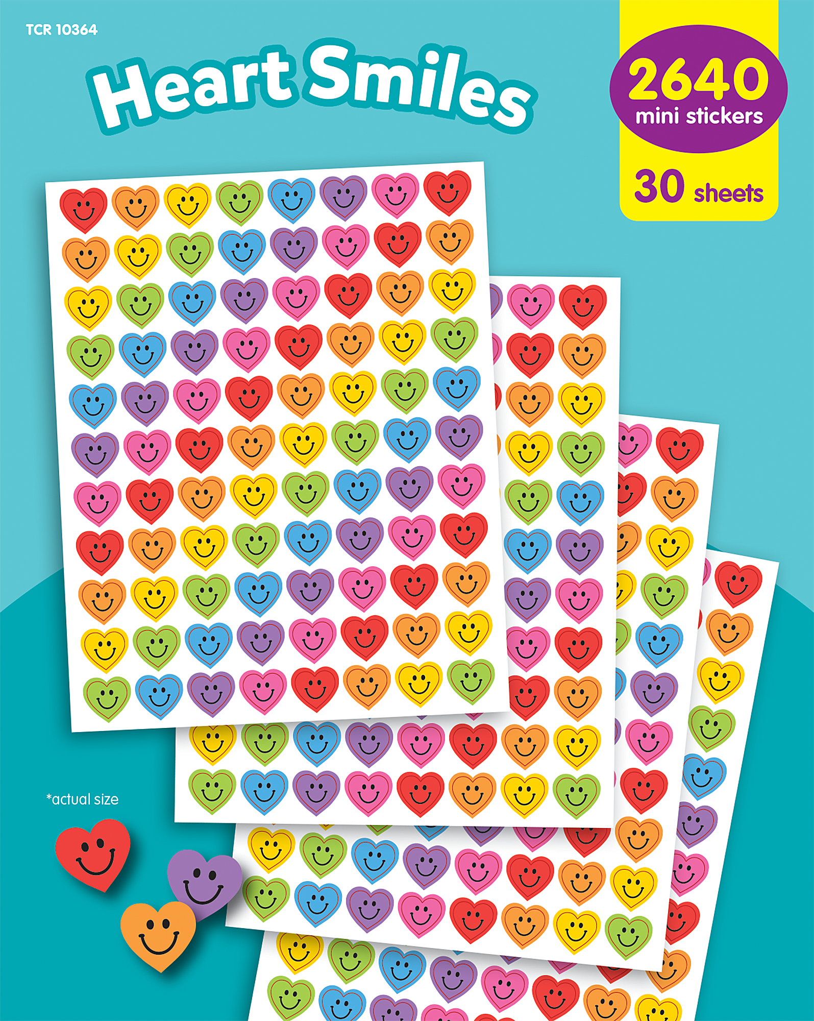 Heart Smiles Mini Stickers Value Pack - TCR10364 | Teacher Created ...