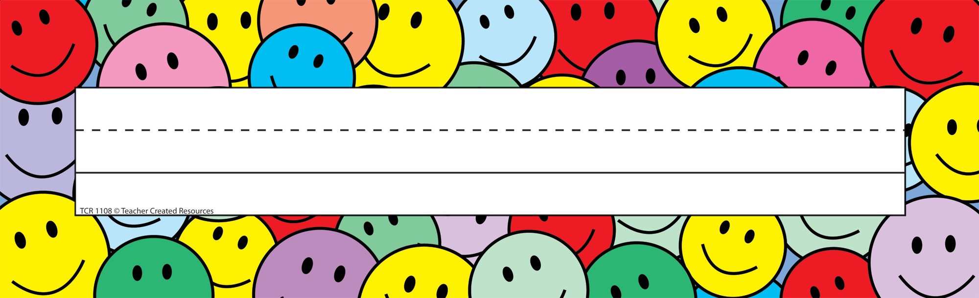 Smiley Faces Name Plates (flat) - TCR1108 | Teacher Created Resources
