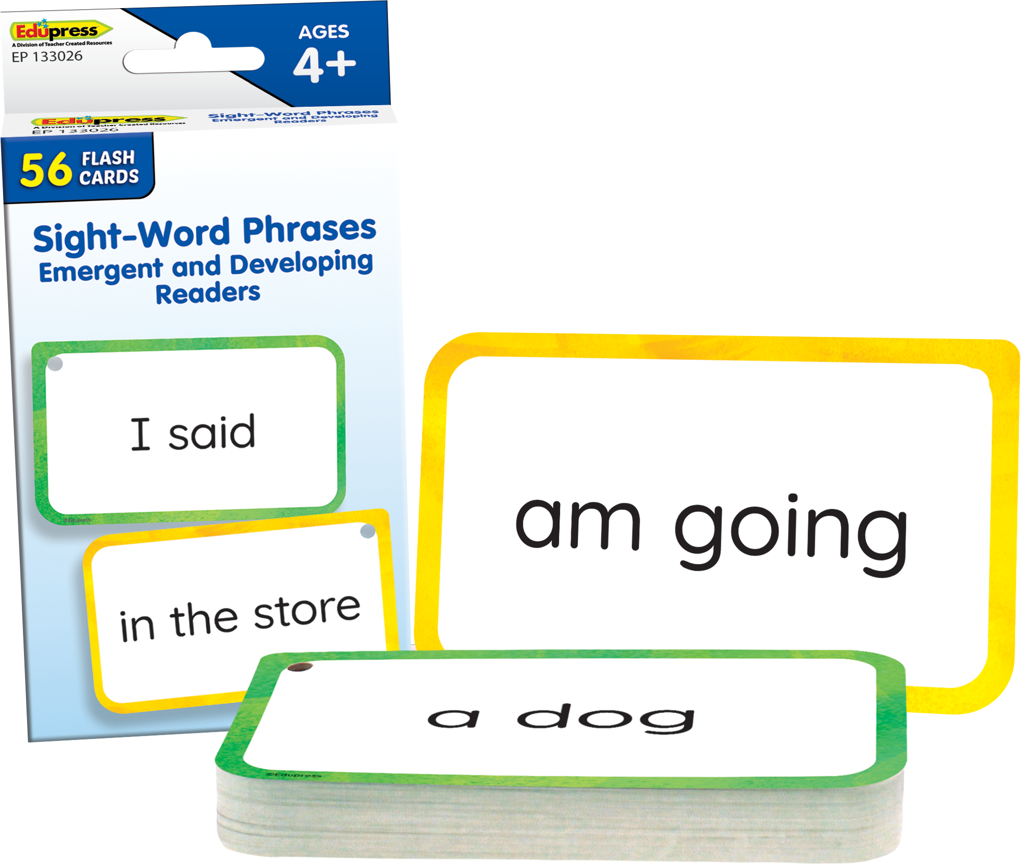 Sight-Word Phrases - Emergent and Developing Readers Flash Cards ...
