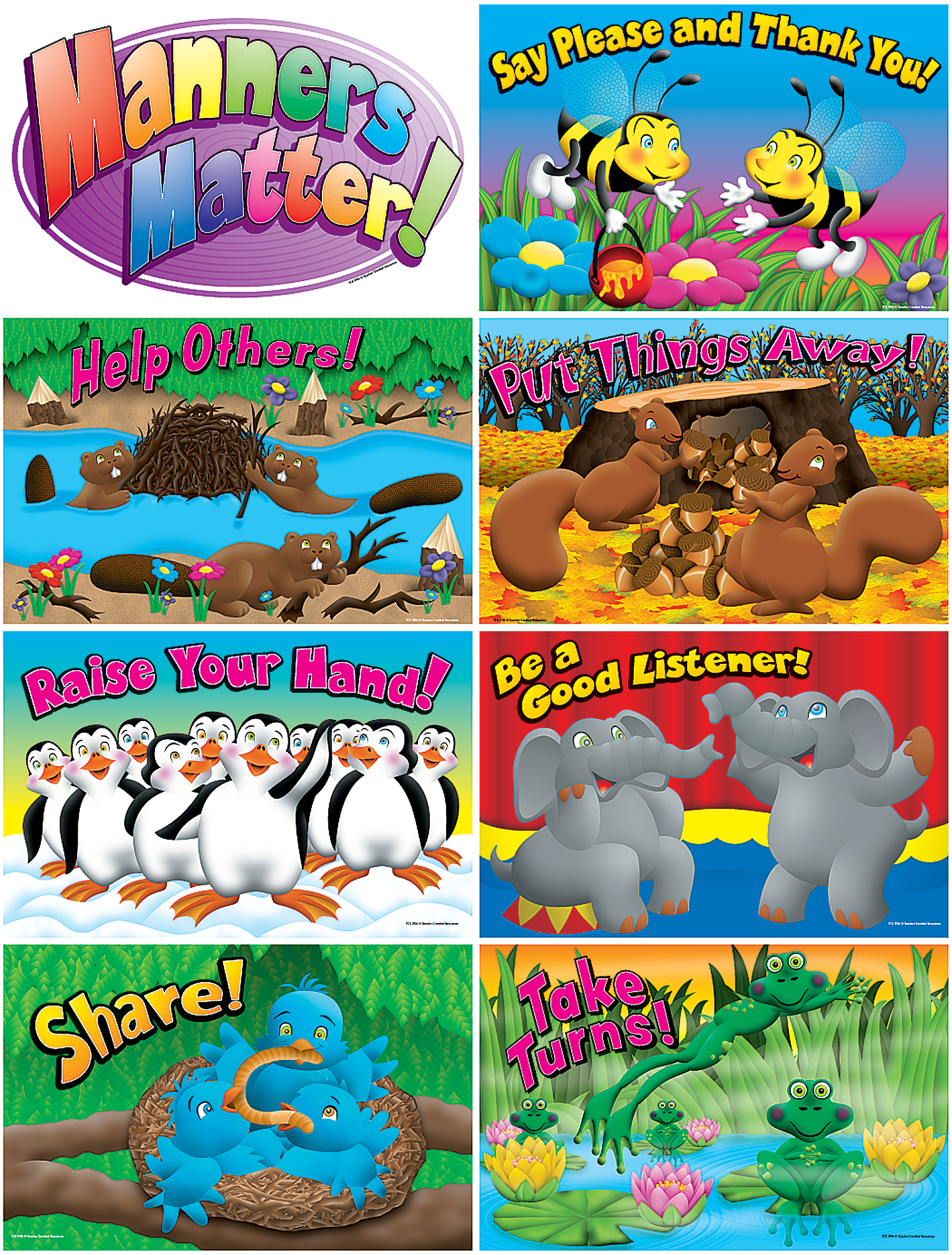 Manners Bulletin Board Display Set - TCR1786 | Teacher Created Resources