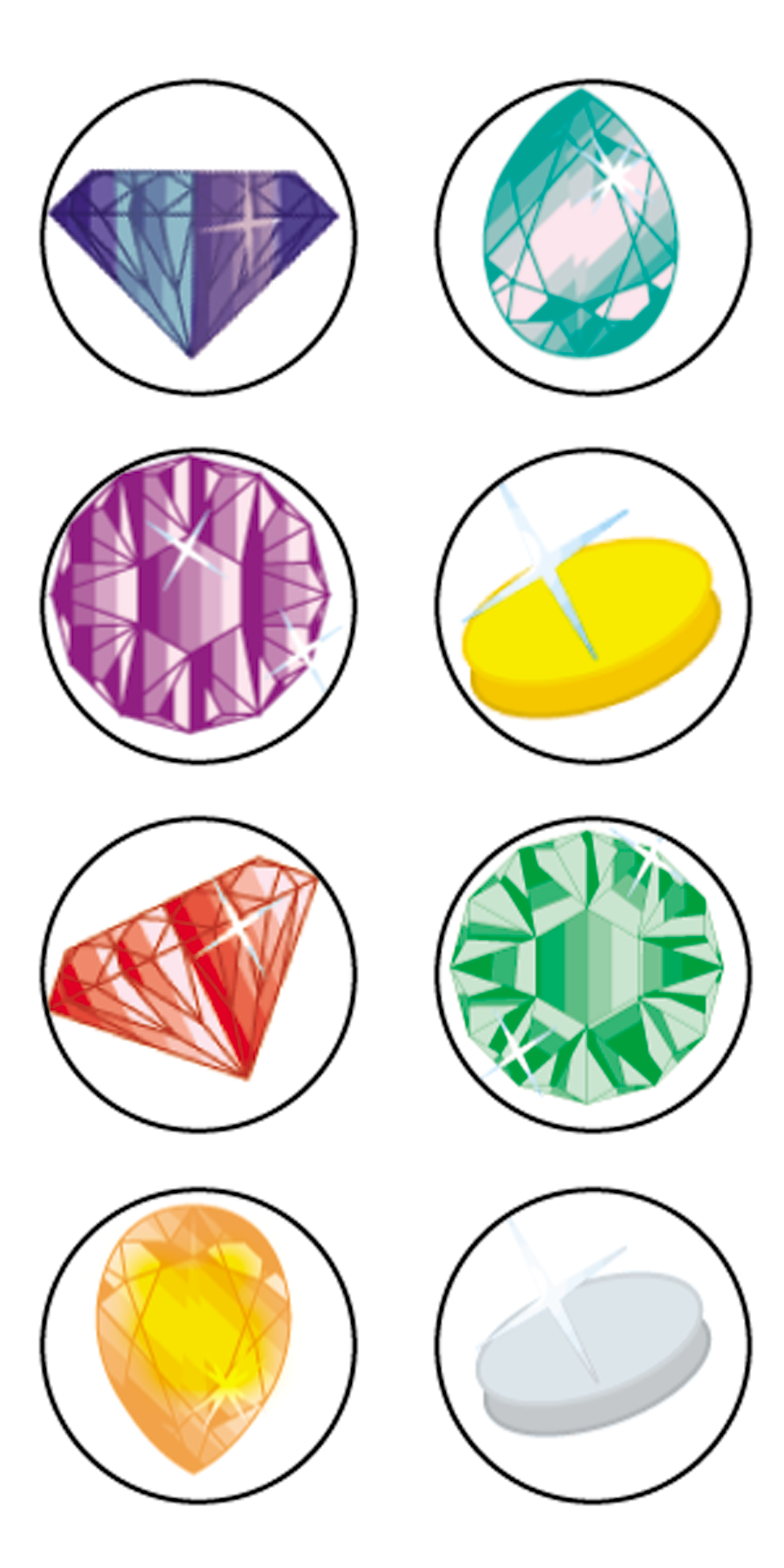 Jewels Mini Stickers - TCR1815 | Teacher Created Resources