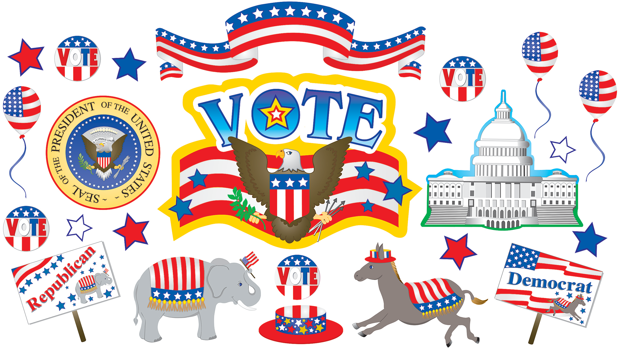 Elections Bulletin Board Display Set - TCR1854 | Teacher Created Resources