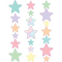 Pastel Pop Stars Accents - Assorted Sizes - TCR8419 | Teacher Created ...