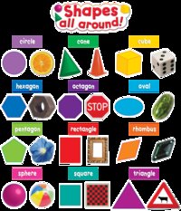 Shapes All Around Mini Bulletin Board - TCR4784 | Teacher Created Resources