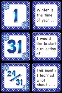 January Polka Dots Calendar Days/Story Starters - TCR5075 | Teacher ...