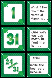 March Polka Dots Calendar Days/Story Starters - TCR5077 | Teacher ...