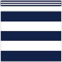 Navy Blue & White Stripes Straight Border Trim - TCR5289 | Teacher ...