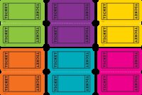 Bright Colors Tickets Mini Accents - TCR5794 | Teacher Created Resources