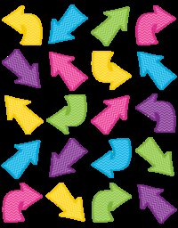Chevron Arrows Stickers - TCR5797 | Teacher Created Resources