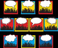 Superhero Cityscape Accents - TCR5826 | Teacher Created Resources