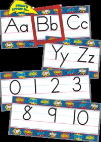 Superhero Alphabet Line Bulletin Board Display Set - TCR5846 | Teacher ...
