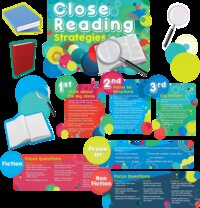 Close Reading Strategies Bulletin Board Display Set - TCR60237 ...