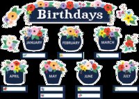Wildflowers Birthdays Mini Bulletin Board - TCR6704 | Teacher Created ...