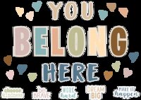 Everyone is Welcome You Belong Here Bulletin Board - TCR7168 | Teacher ...
