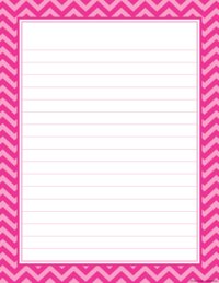 Hot Pink Chevron Lined Chart - TCR7580 | Teacher Created Resources