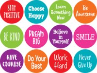 Spot On Carpet Markers Positive Sayings - 4" - TCR77006 | Teacher ...
