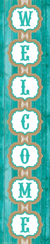 Shabby Chic Welcome Banner - TCR77197 | Teacher Created Resources