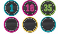 Chalkboard Brights Numbers Magnetic Accents - TCR77280 | Teacher ...