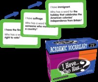 I Have, Who Has Academic Vocabulary Game Grade 4-5 - TCR7843 | Teacher ...
