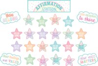 Pastel Pop Positive Affirmations Mini Bulletin Board - TCR8414 ...