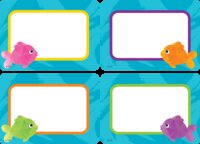 Colorful Fish Name Tags/Labels - Multi-Pack - TCR8558 | Teacher Created ...