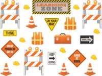 Under Construction Learning Zone Bulletin Board Display - TCR8743 ...