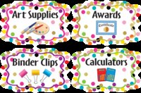 Confetti Supply Labels - TCR8751 | Teacher Created Resources