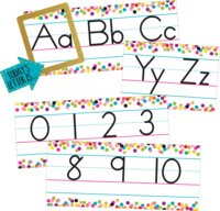 Confetti Alphabet Line Bulletin Board - TCR8804 | Teacher Created Resources