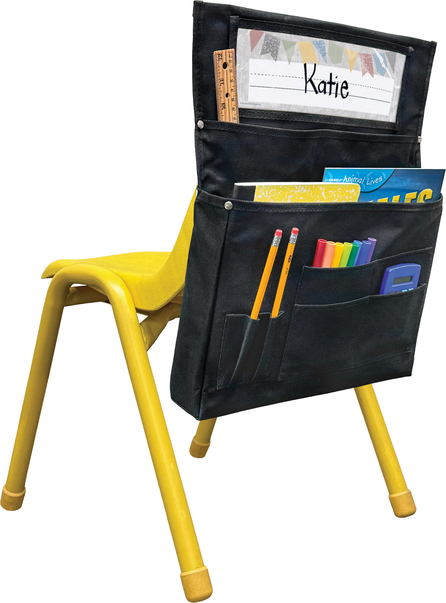 Black Chair Pocket - For Large Chairs - TCR20280 | Teacher Created ...