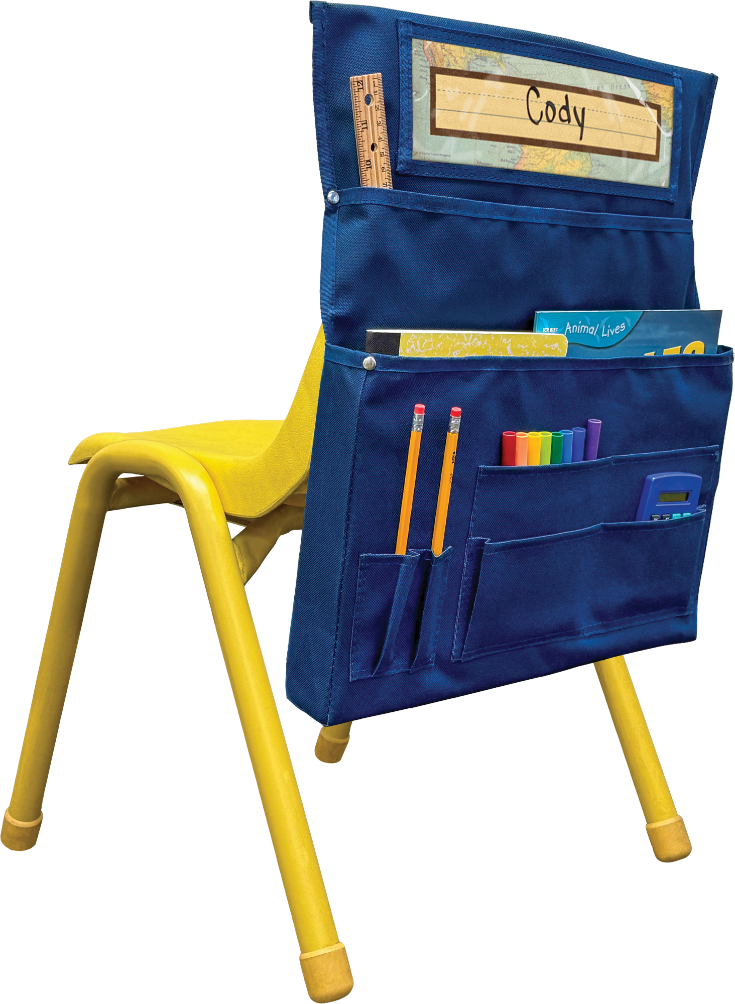 Navy Blue Chair Pocket - For Large Chairs - TCR20282 | Teacher Created ...