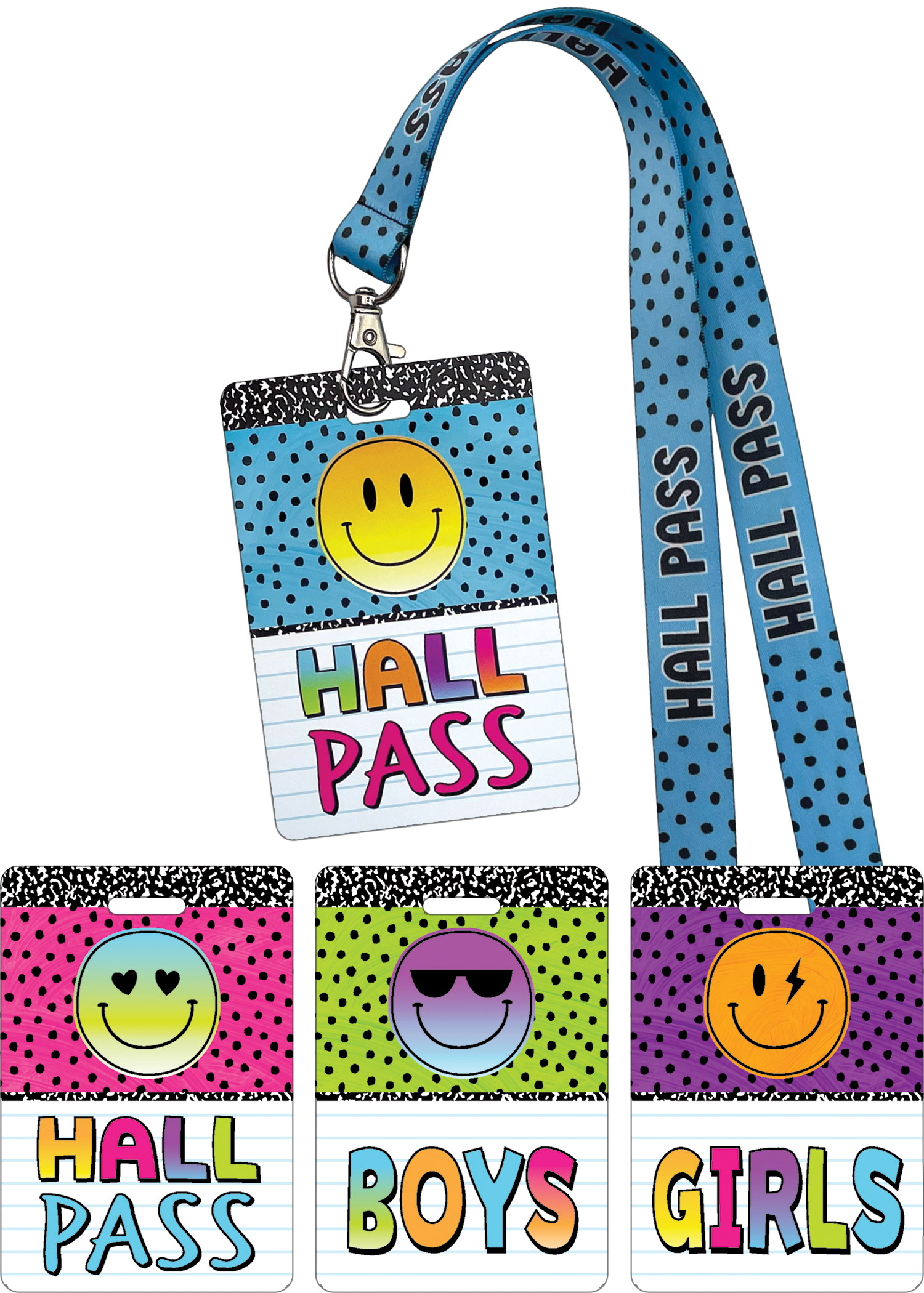 Brights 4Ever Hall Pass Lanyards - TCR20322 | Teacher Created Resources