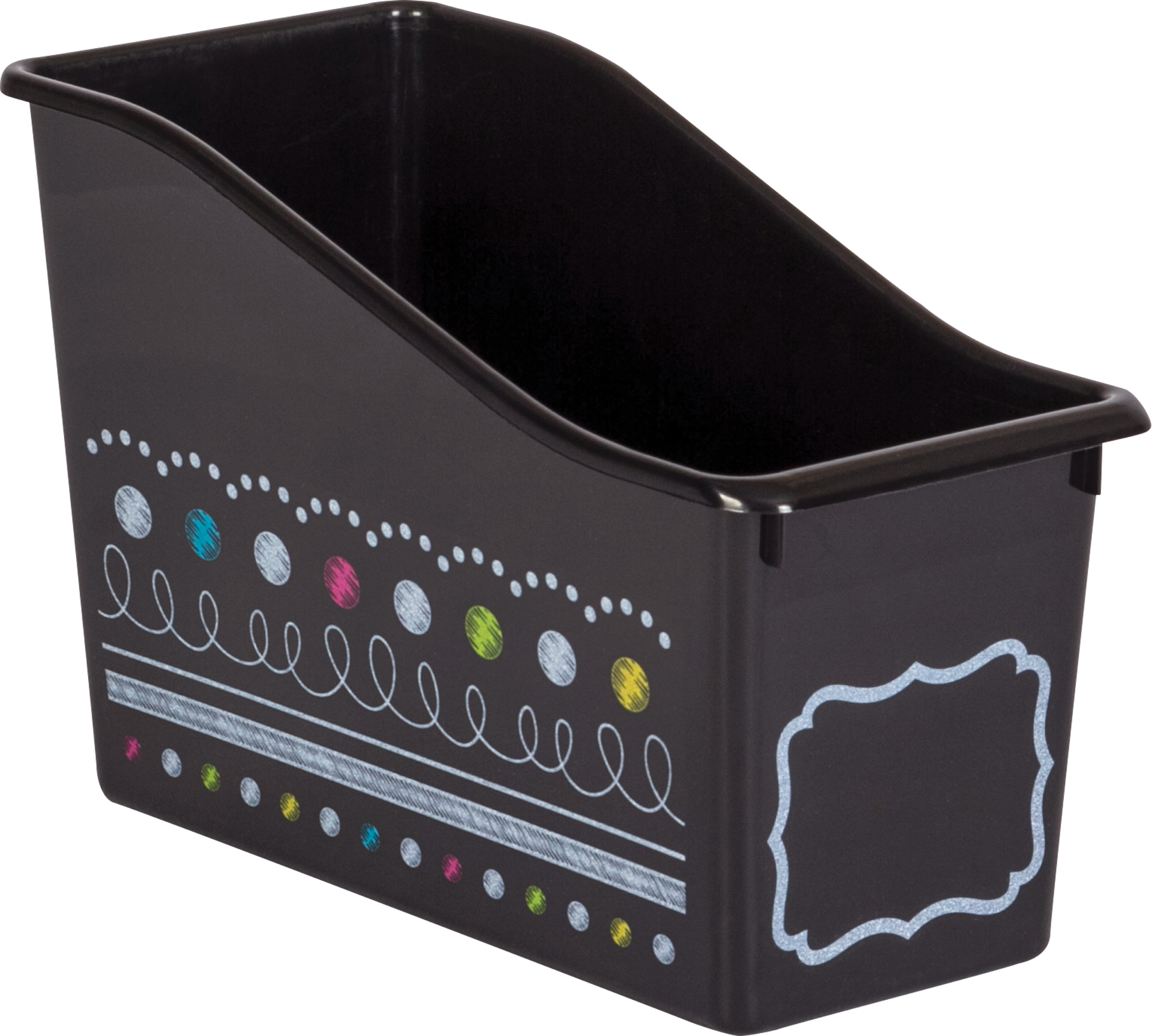 Chalkboard Brights Plastic Book Bin - TCR20341 | Teacher Created Resources