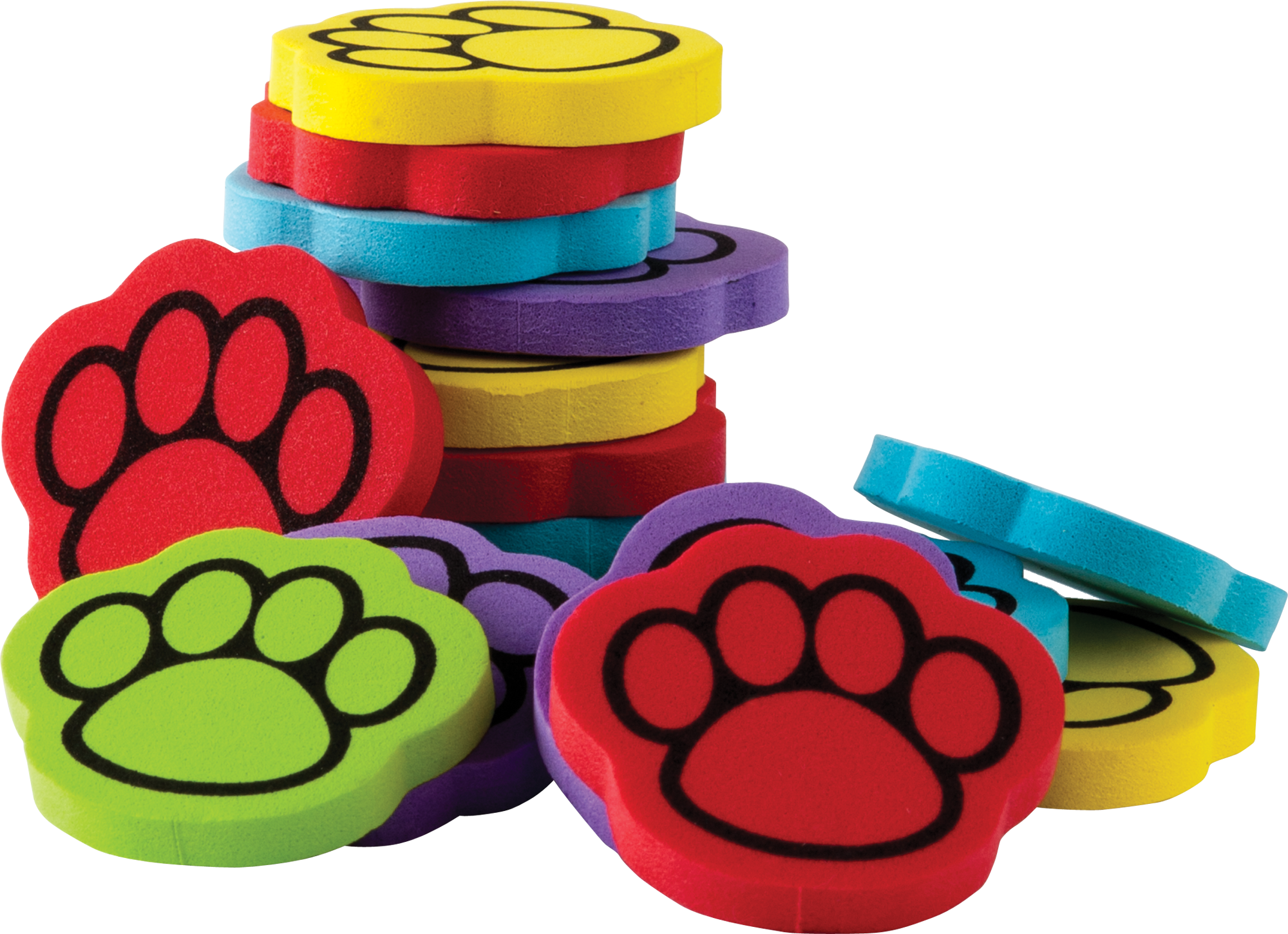 Foam Paw Print Counters - TCR20643 | Teacher Created Resources