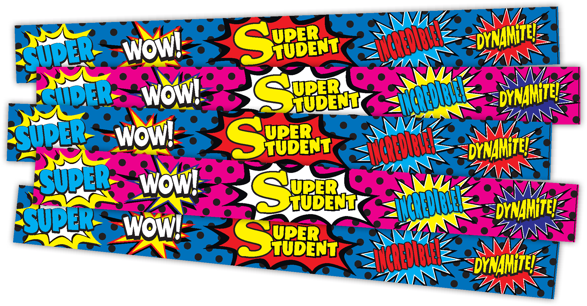 Superhero Super Student Slap Bracelets - TCR20664 | Teacher Created ...