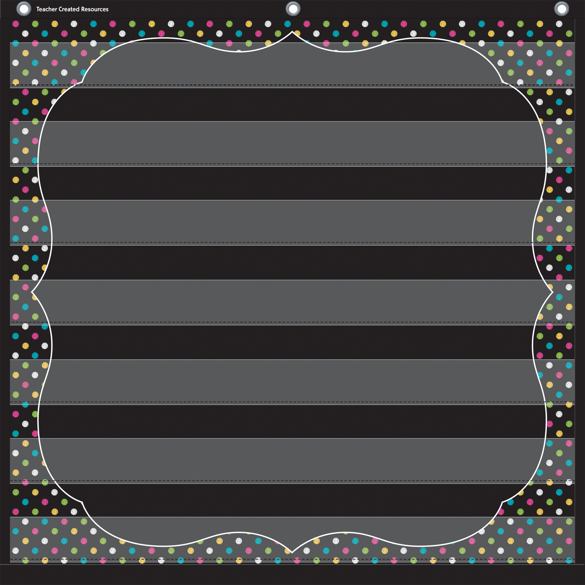 Chalkboard Brights 7 Pocket Chart - TCR20742 | Teacher Created Resources