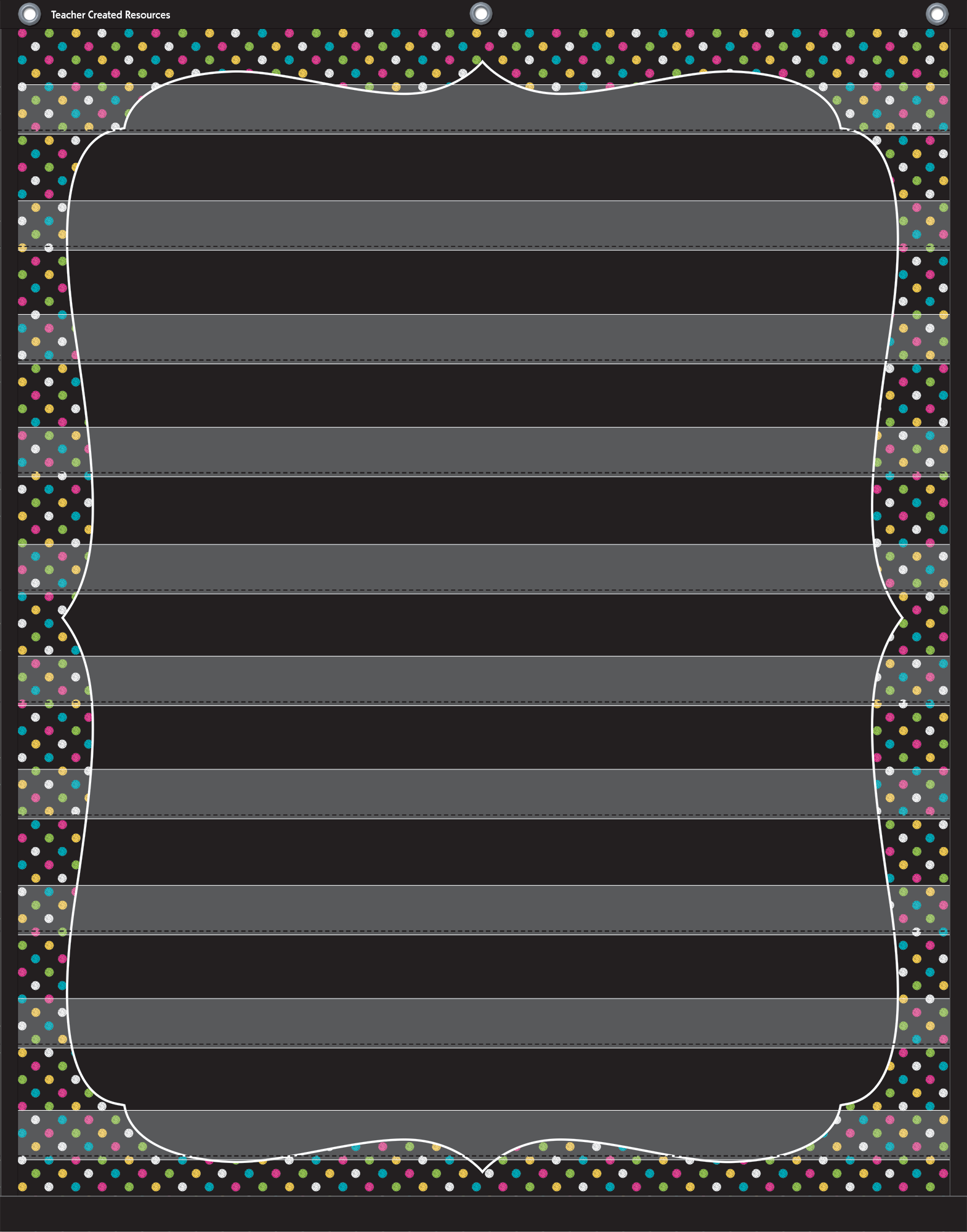 Chalkboard Brights 10 Pocket Chart - TCR20746 | Teacher Created Resources