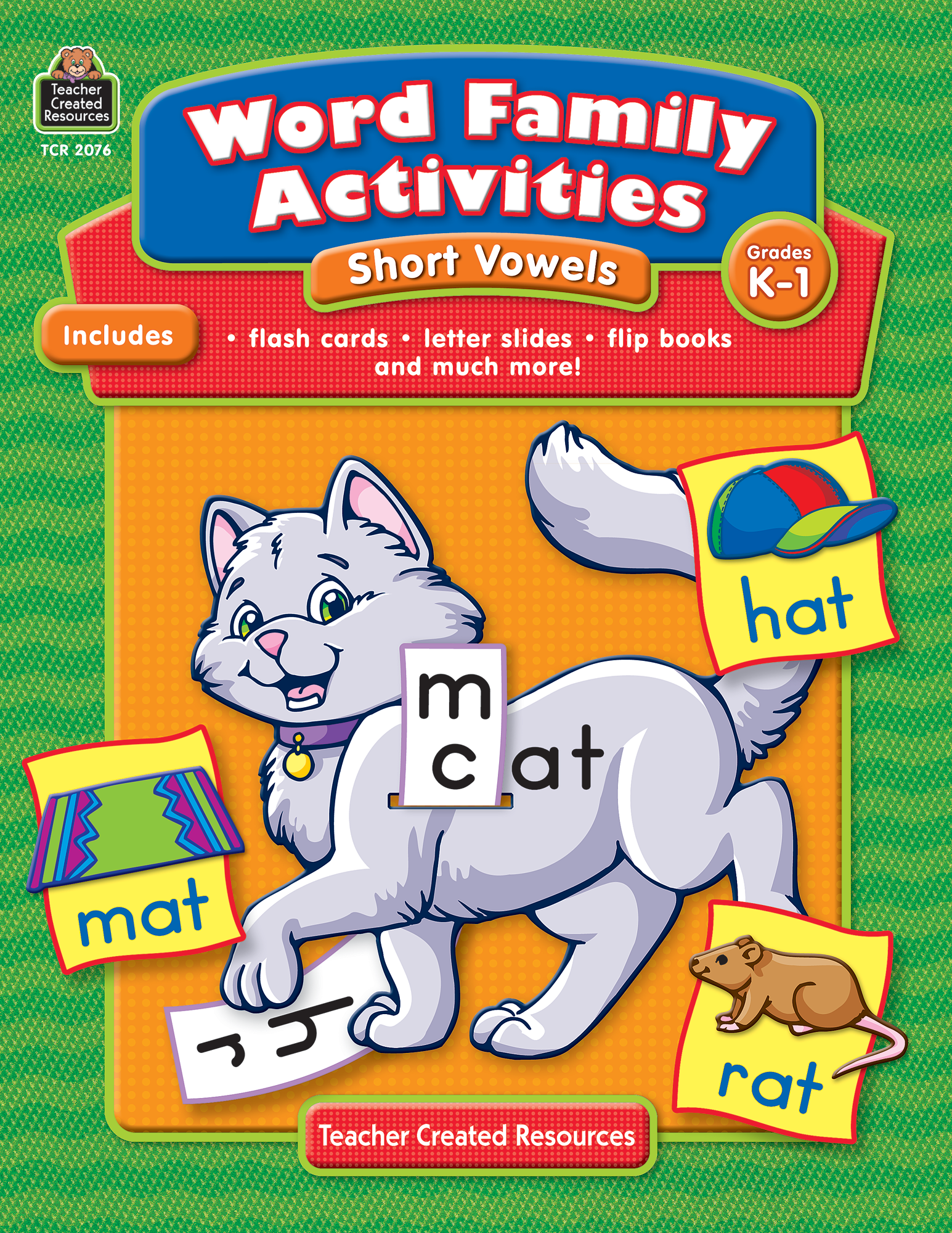 Word Family Activities: Short Vowels Grade K-1 - TCR2076 | Teacher ...