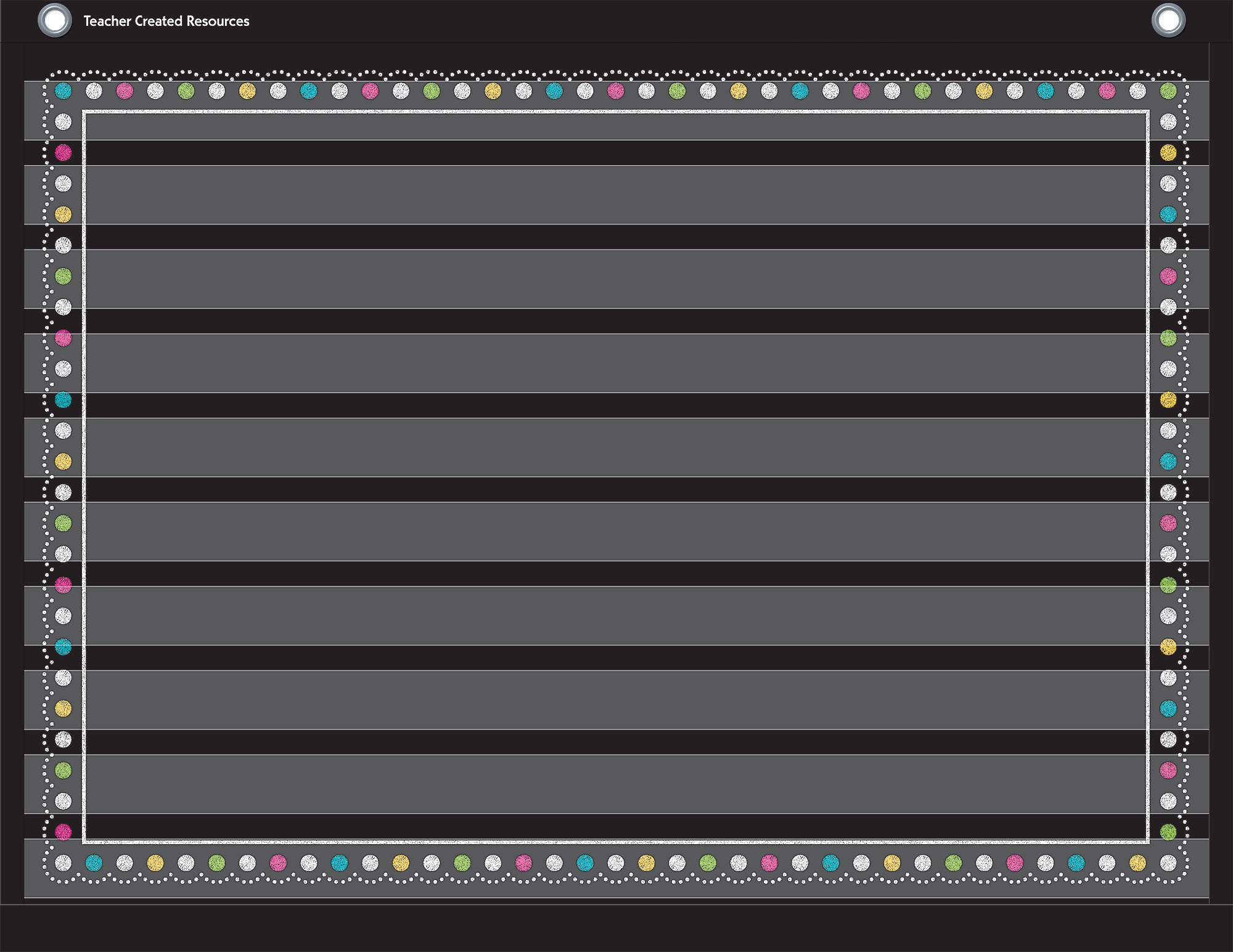 Chalkboard Brights Mini Pocket Chart - TCR20774 | Teacher Created Resources