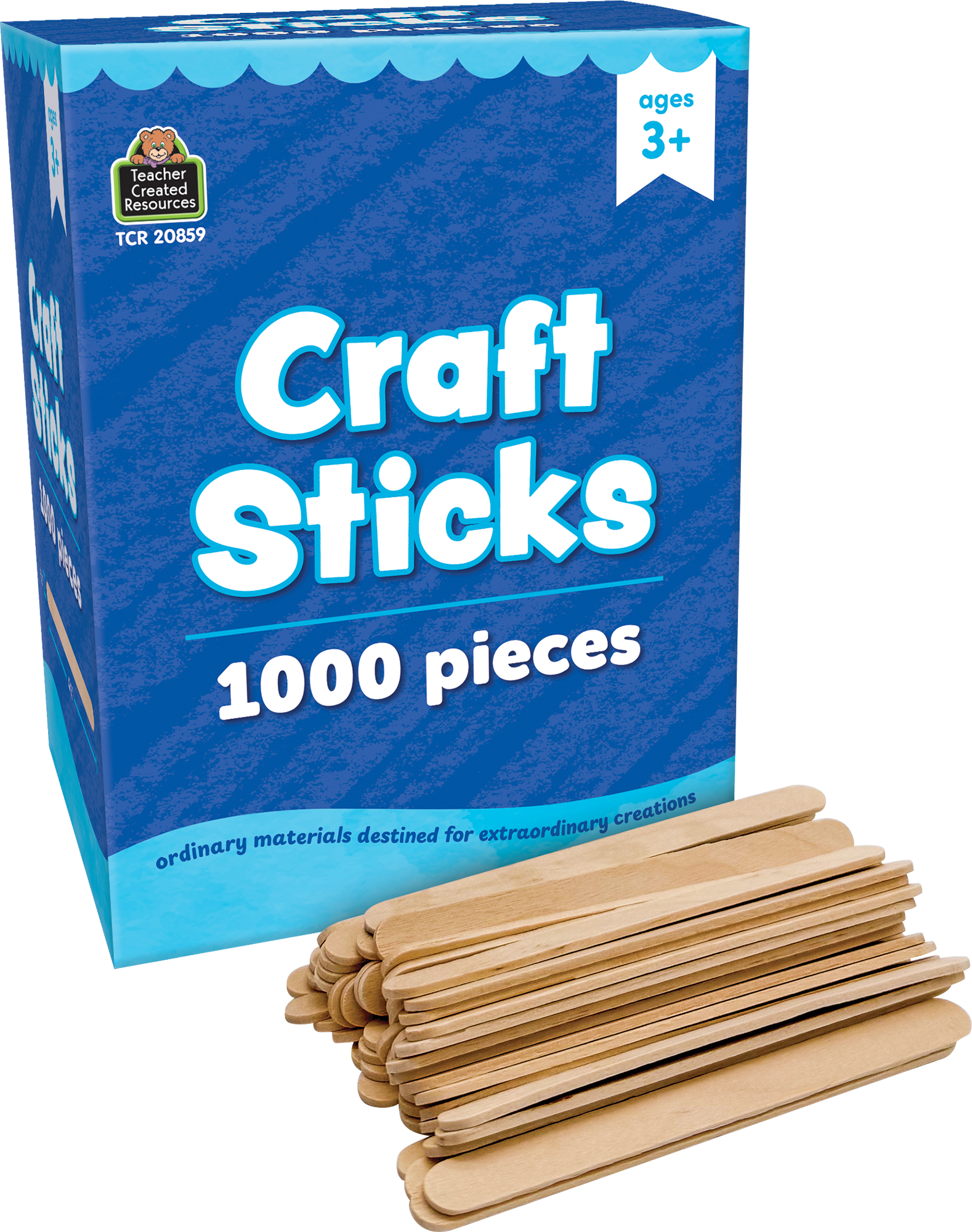 Craft Sticks - 1,000 count - TCR20859 | Teacher Created Resources