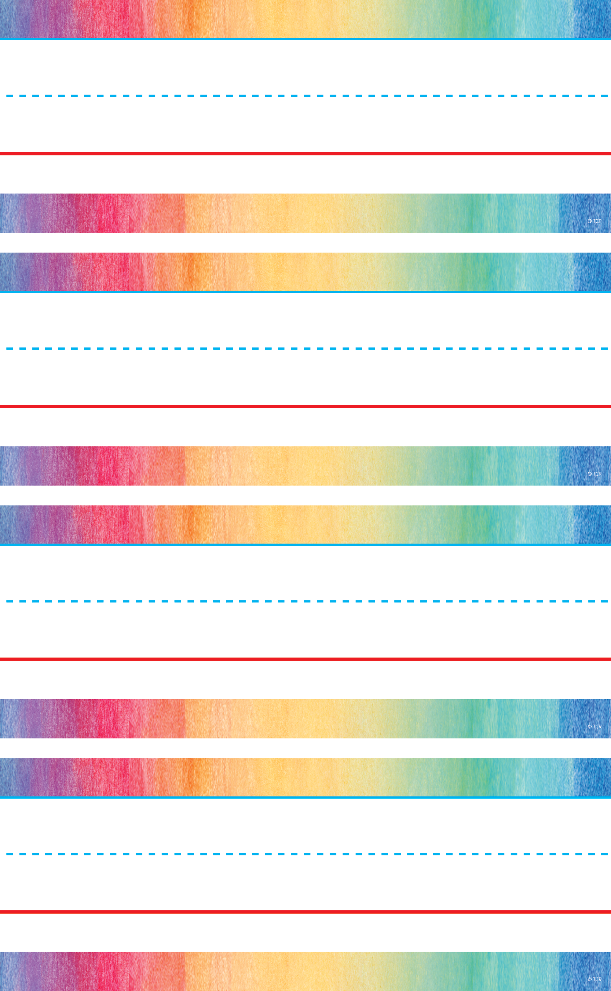 Watercolor Word Strips - TCR20876 | Teacher Created Resources
