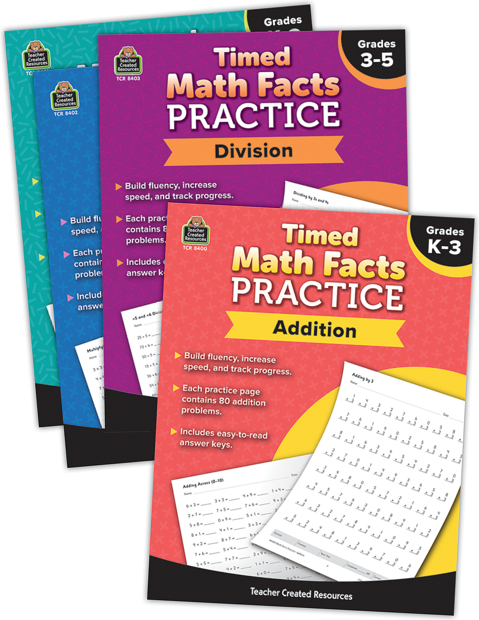 Timed Math Facts Practice Set (4) - TCR2088663 | Teacher Created Resources