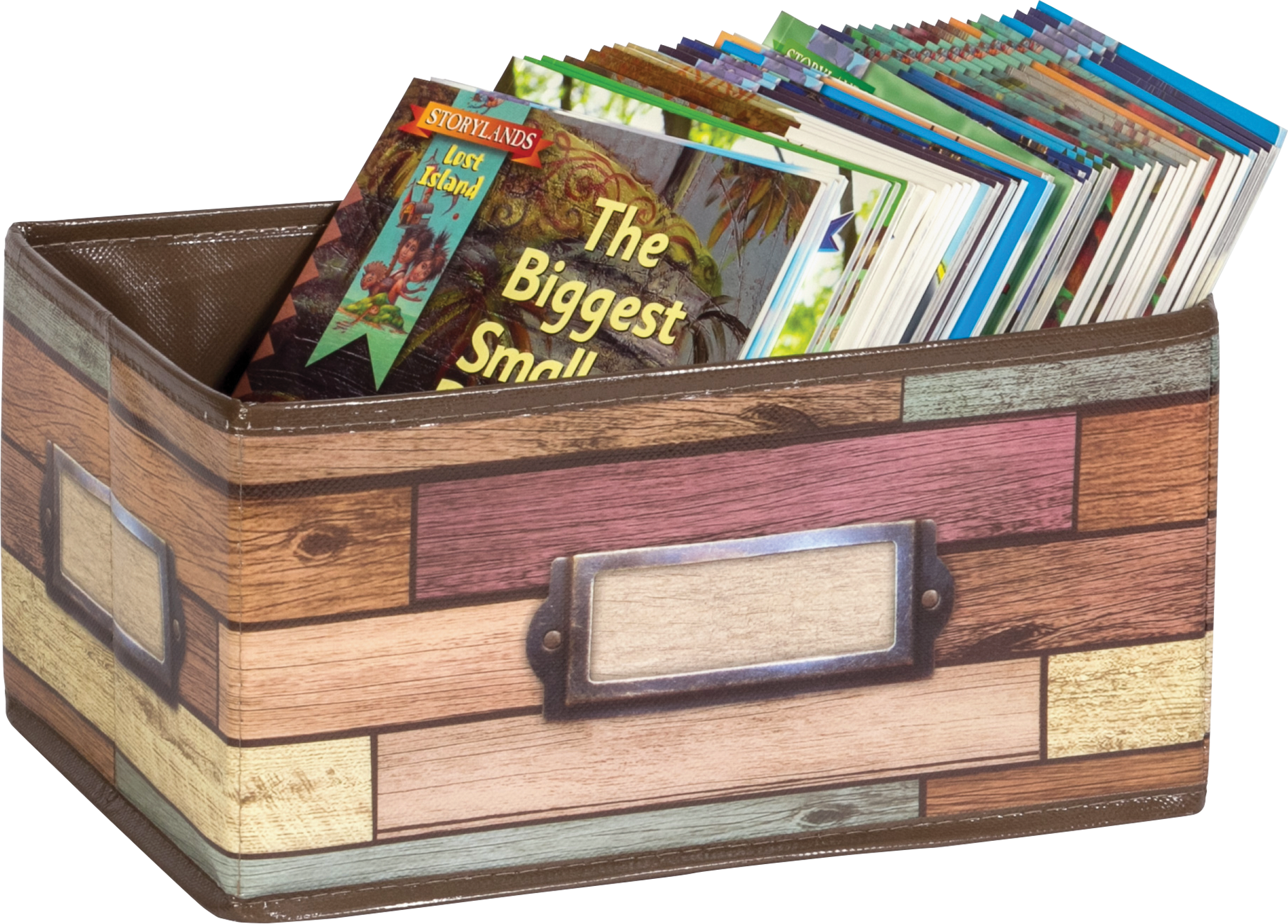 Reclaimed Wood Small Storage Bin - TCR20913 | Teacher Created Resources