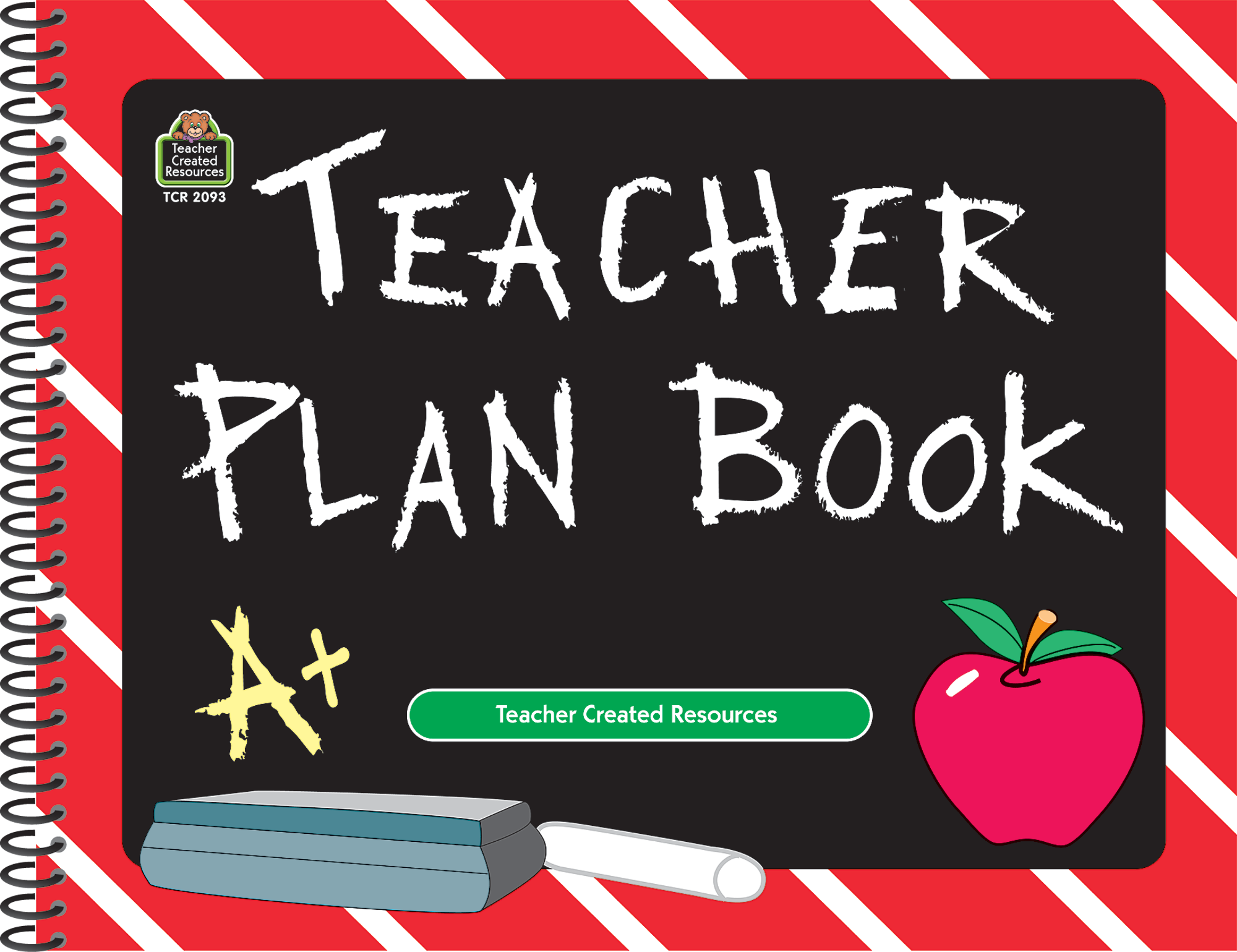 Chalkboard Teacher Plan Book TCR2093 Teacher Created Resources