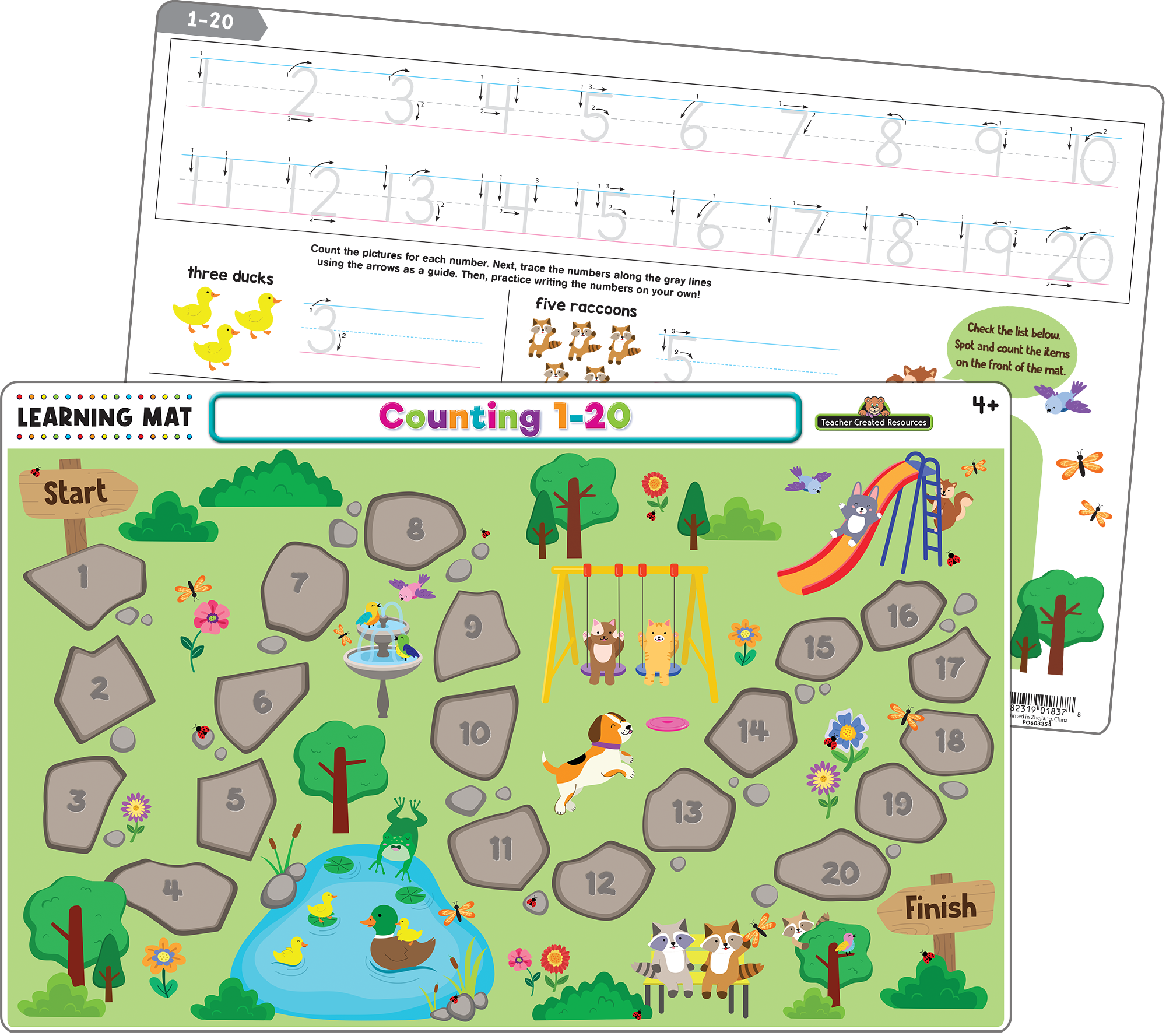 Counting 1–20 Learning Mat - TCR21030 | Teacher Created Resources