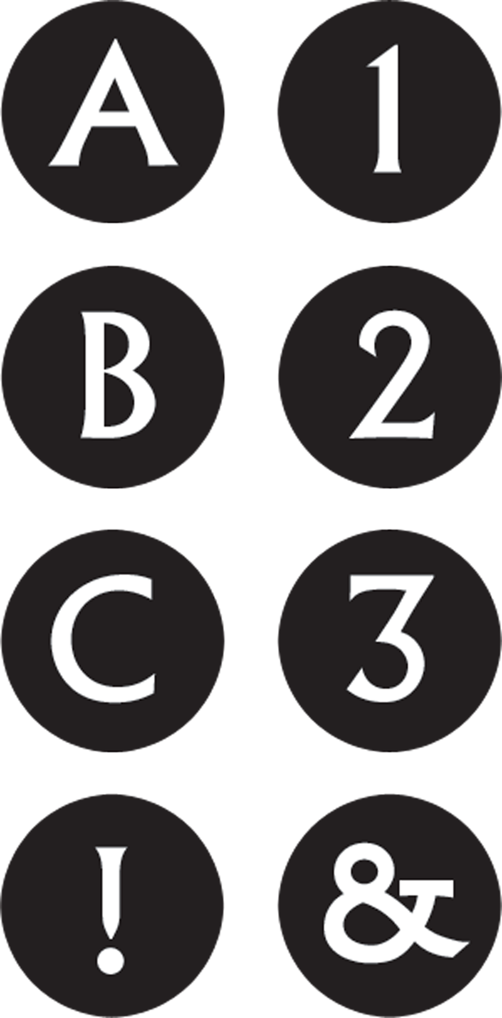 Black & White Alphabet Mini Stickers - TCR2142 | Teacher Created Resources