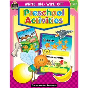 Write-On/Wipe-Off Book: Preschool Activities - TCR3294 | Teacher ...