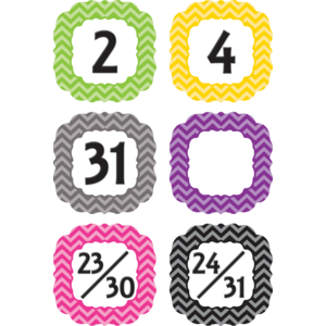 Chevron Calendar Days - TCR5545 | Teacher Created Resources