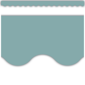 Calming Blue Scalloped Border Trim - TCR7128 | Teacher Created Resources