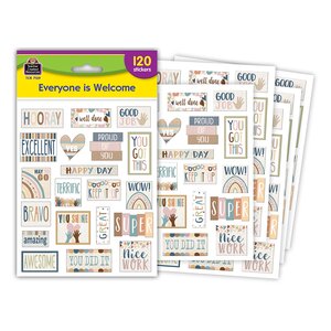 Everyone is Welcome Stickers - TCR7139 | Teacher Created Resources