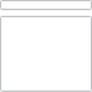 White Straight Border Trim - TCR3562 | Teacher Created Resources